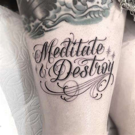 Cursive Calligraphy Tattoos