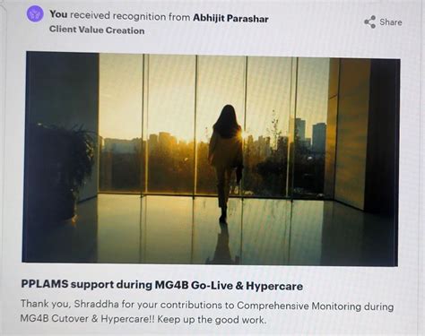 Shraddha Pandhare On Linkedin I Just Wanted To Take A Moment To Express My Heartfelt Thanks For