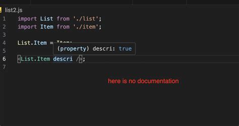 How To Document React Compound Components Using Jsdoc · Issue 2064