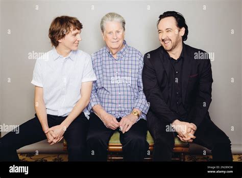 Paul Dano Brian Wilson And John Cusack Pose For A Portrait During