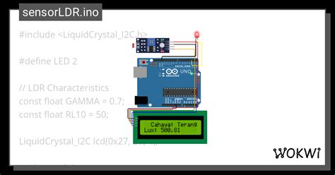 SensorLDR Ino Wokwi ESP32 STM32 Arduino Simulator