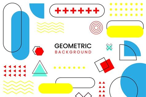 Premium Vector Flat Abstract Geometric Shape Background