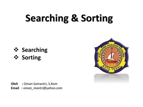 Ppt Searching And Sorting Powerpoint Presentation Free Download Id