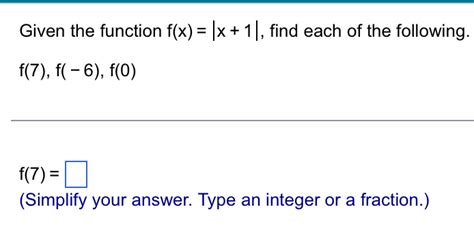 Solved Given The Function F X X 1 Find Each Of The Chegg Com
