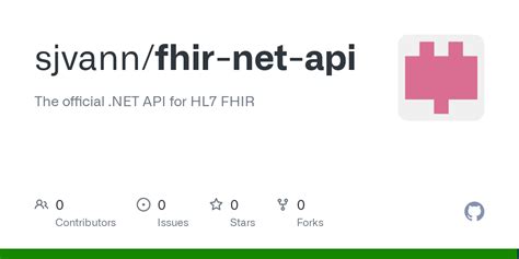 github sjvann fhir net api the official api for hl7 fhir