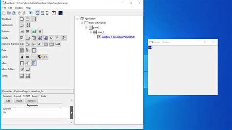 4 Add Custom Widget To Wxglade Wxpython Tutorial Youtube