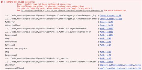 Amplify Authentication Cannot Be Configured With Just Identity Pool Issue Aws Amplify