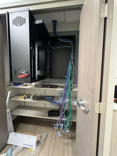 First Time Color Coding In New Install 13 Racks For This Building 6” Slim Patch Cables Are