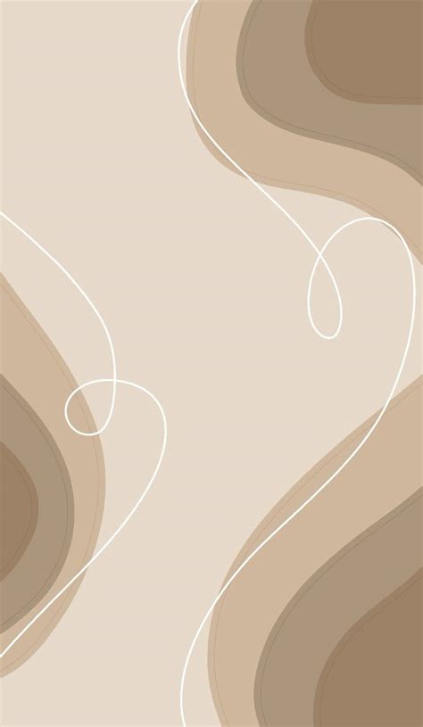 Beige Brown Blob Wallpaper Simple Iphone Wallpaper Minimalist