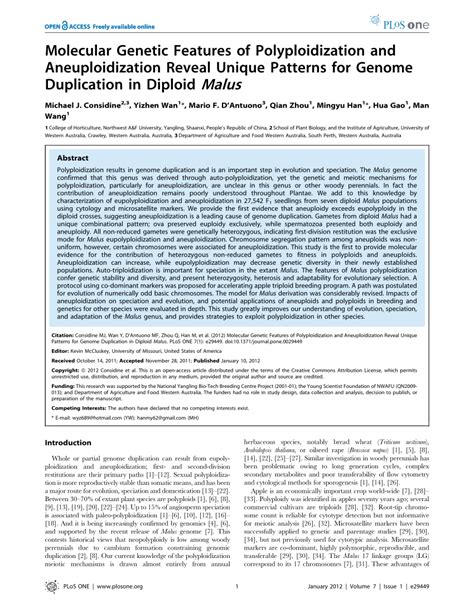 Pdf Molecular Genetic Features Of Polyploidization And