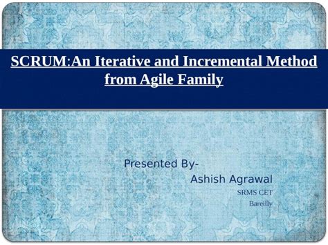 pptx scrum an iterative and incremental agile method dokumen tips