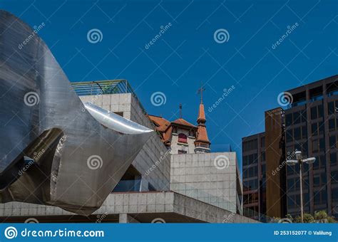 Old And Modern Architecture In Geneva Switzerland Editorial