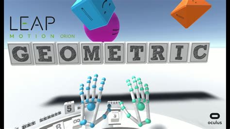 geometric leap motion orion runtime 1 3 oculus rift youtube