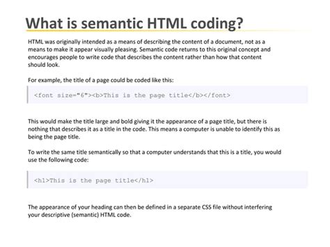 Semantically Correct And Standards Compliance Html Ppt