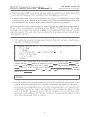 HW Pdf Due Pm January EECS Foundations Of Computer Science University Of Michigan