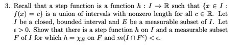 Solved Recall That A Step Function Is A Function H I Chegg Com