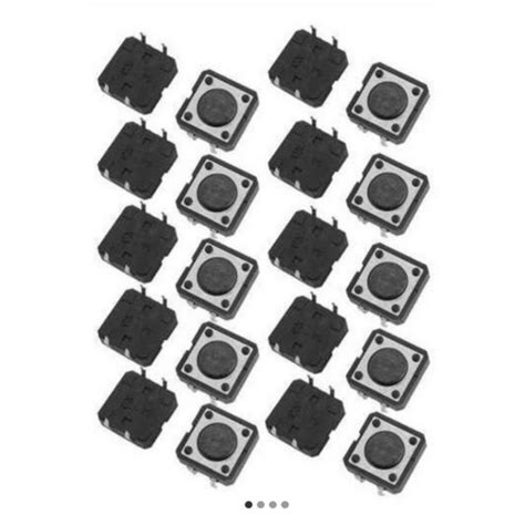 chave tactil push button 12x12x4 3mm 4t 180g 10 peças shopee brasil