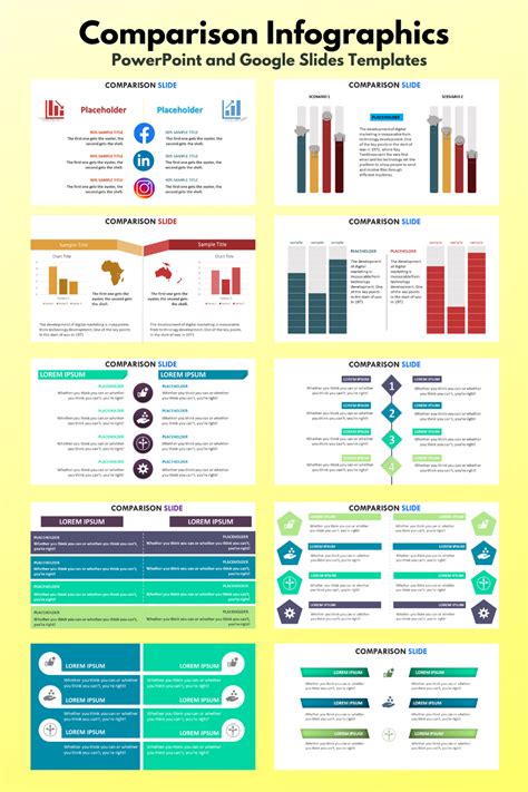 Free Comparison Infographic Powerpoint Template Sheress