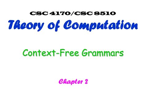 Ppt Context Free Grammars Powerpoint Presentation Free Download Id 9234302