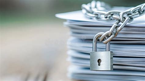 Securing Vital Documents With Chains And Locks For Maximum Data
