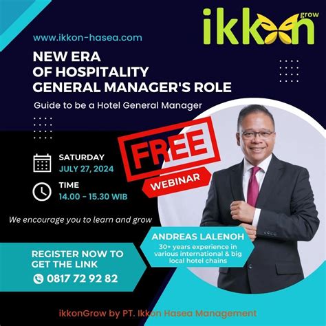 Ikkongrow By Ikkon Hasea Management On Linkedin Today Free Webinar