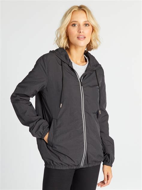 Blouson De Sport Déperlant Noir 2000€ Kiabi