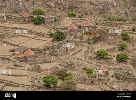 Cape Verde Cabo Verde Archipelago Brava Island Overview Of The Arid