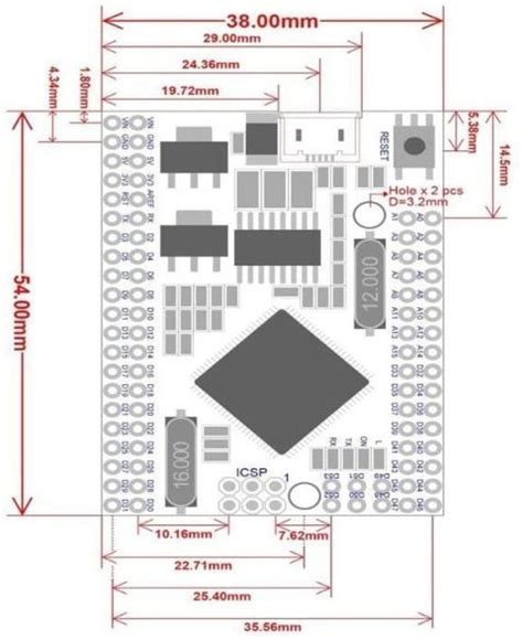 Mega2560 Pro Mini Atmega2560 16au Ch340g Development Board Envistia Mall Support
