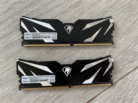 Оперативная память Ddr4 Netac Shadow Ii 16gb 8gbx2 3200mhz Pc25600 C16 Black с радиатором