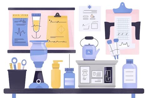 A Detailed Laboratory Scene With Scientific Equipment And Charts Capturing The Essence Of Modern