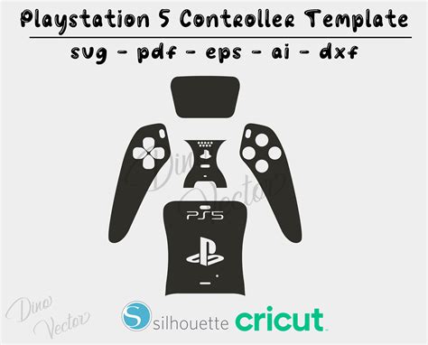 Ps5 Controller Sony Ps5 Dualsense Controller Cricut Vector Cut File