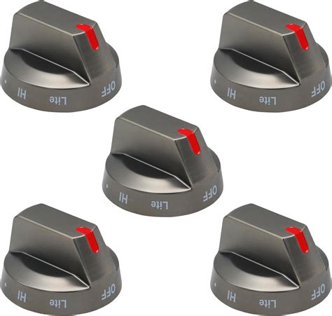 Dg68 00101b 01 Knobs For Samsung Range Stove 5pcs Silver
