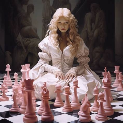 девушка играет в шахматы в 2024 г Фотосессия Шахматы Рисунки девушки