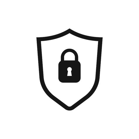 Premium Vector Shield Lock Icon For Site Design Isolated Vector Sign