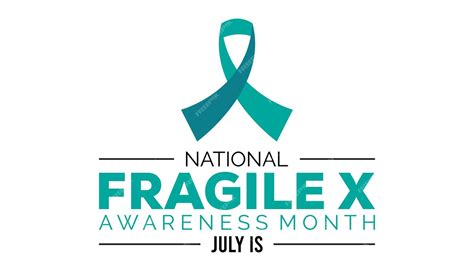 Premium Vector National Fragile X Awareness Month Observed Every Year In July