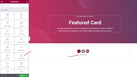 How To Use Featured Card Widget Of EnterAddons Enter Addons