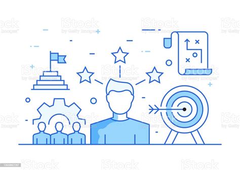 공동 작업 관련 프로세스 인포그래픽 템플릿 프로세스 타임라인 차트 선형 아이콘이 있는 워크플로 레이아웃 개념에 대한 스톡 벡터 아트 및 기타 이미지 Istock