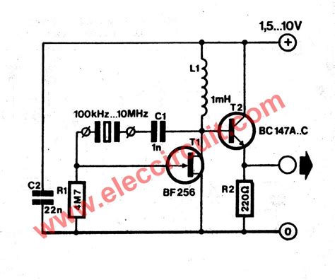 Low Volts Crystal Frequency Generator Circuit Diy Electronics Electronics Projects Circuit