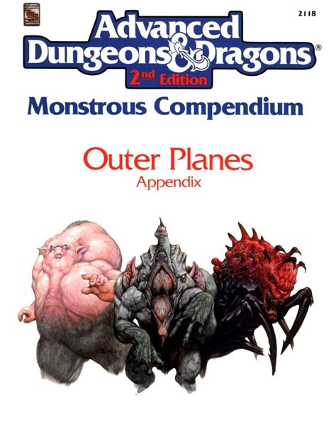 Monstrous Compendium: Outer Planes Appendix | Forgotten Realms Wiki | Fandom
