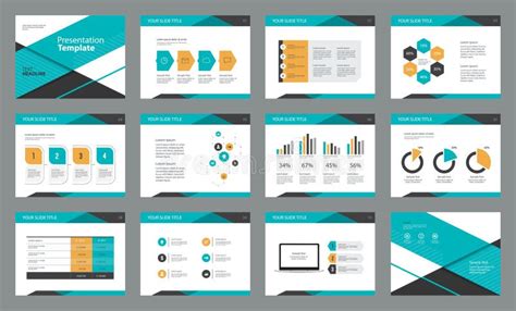 Page Layout Design With Info Graphic Element Template For Presentation