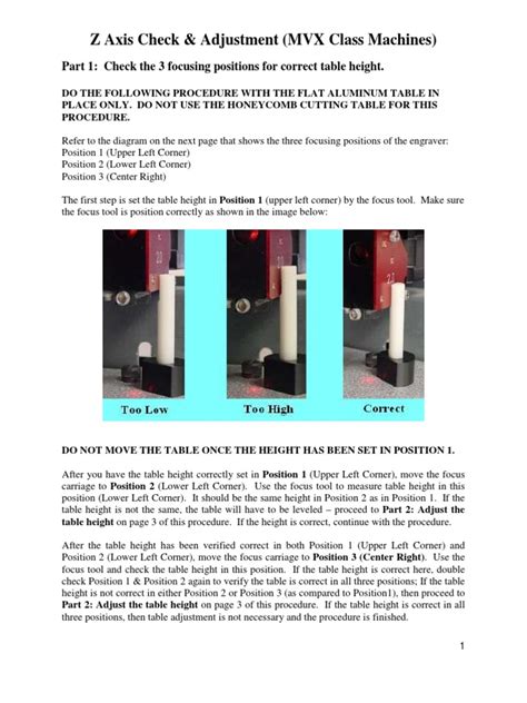 PDF Z Axis Levelling Procedure DOKUMEN TIPS