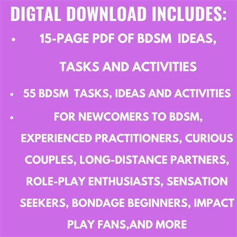 Bdsm Tasks Activities Ideas List Submissive Dominant Activity Ideas Beginner Activity Kinky Sub