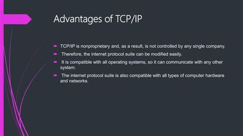 Presentation On TCP IP Protocols PPT