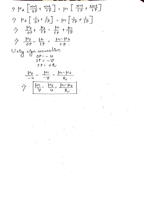 Refraction At Spherical Surfaces Pdf Class 12 Pdf