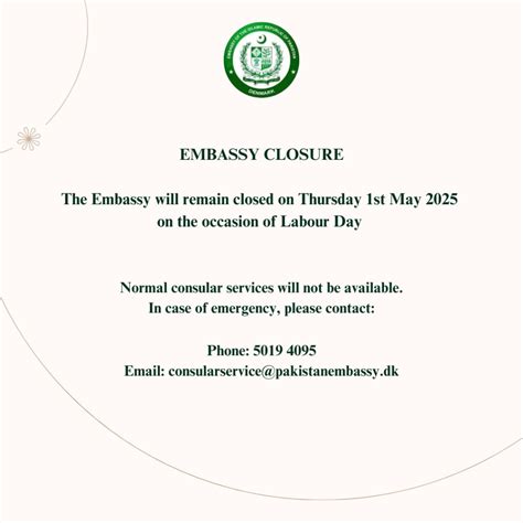 Welcome To The Embassy Of Islamic Republic Of Pakistan In Copenhagen