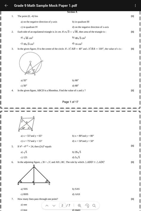 In The Given Figure O Is The Centre Of The Circle If Angle C A B40