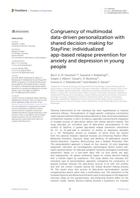 Pdf Congruency Of Multimodal Data Driven Personalization With Shared