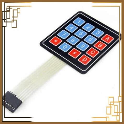 Jual Etr 16 Key 4x4 Membrane Switch Keypad Matrix Array 4x4 Matrix Keyboard Shopee Indonesia