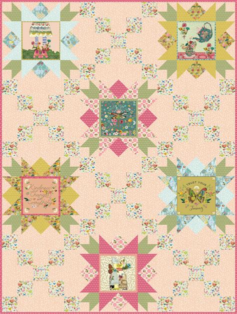 Joyful Flowers Quilt Pattern By Benartex Kk Fabrics