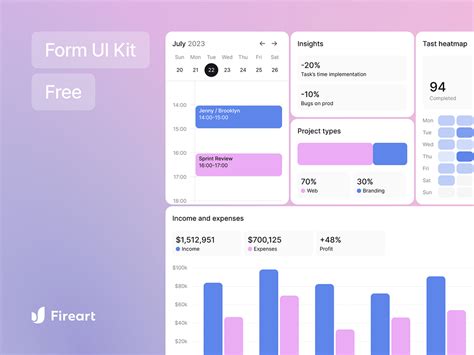 Form Ui Kit Free In Figma By Denis Rybin For Fireart Studio On Dribbble